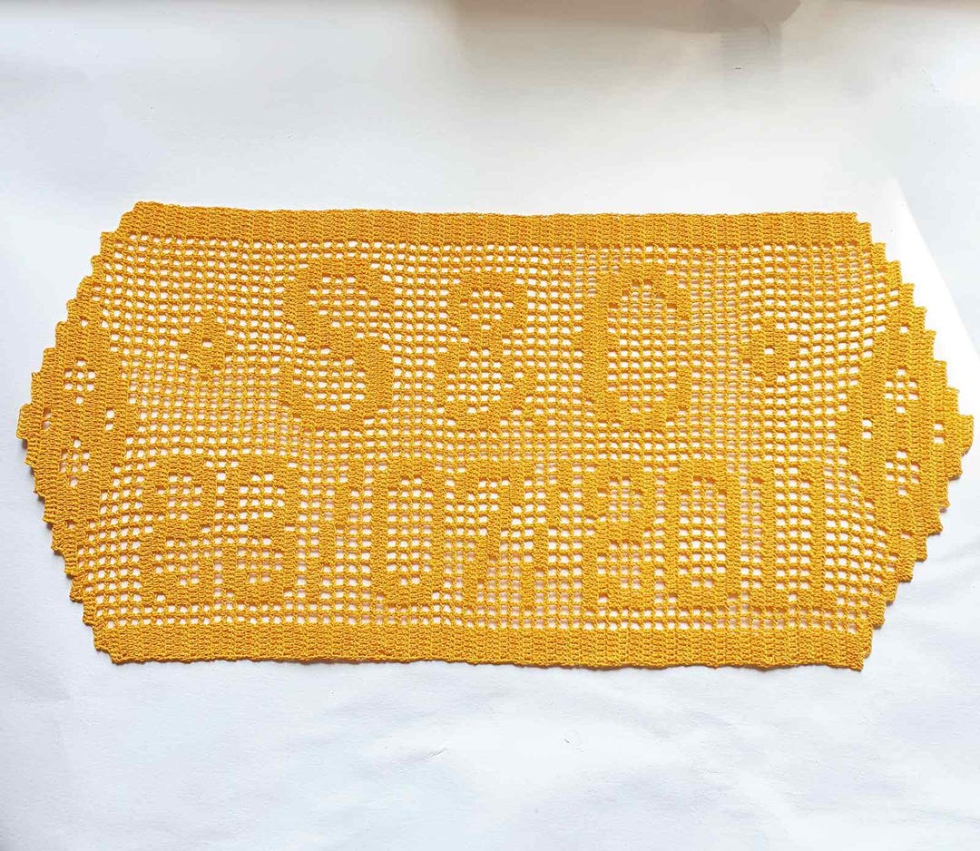 Custom Crochet Cotton Anniversary Doily – Personalized Wedding Date ...