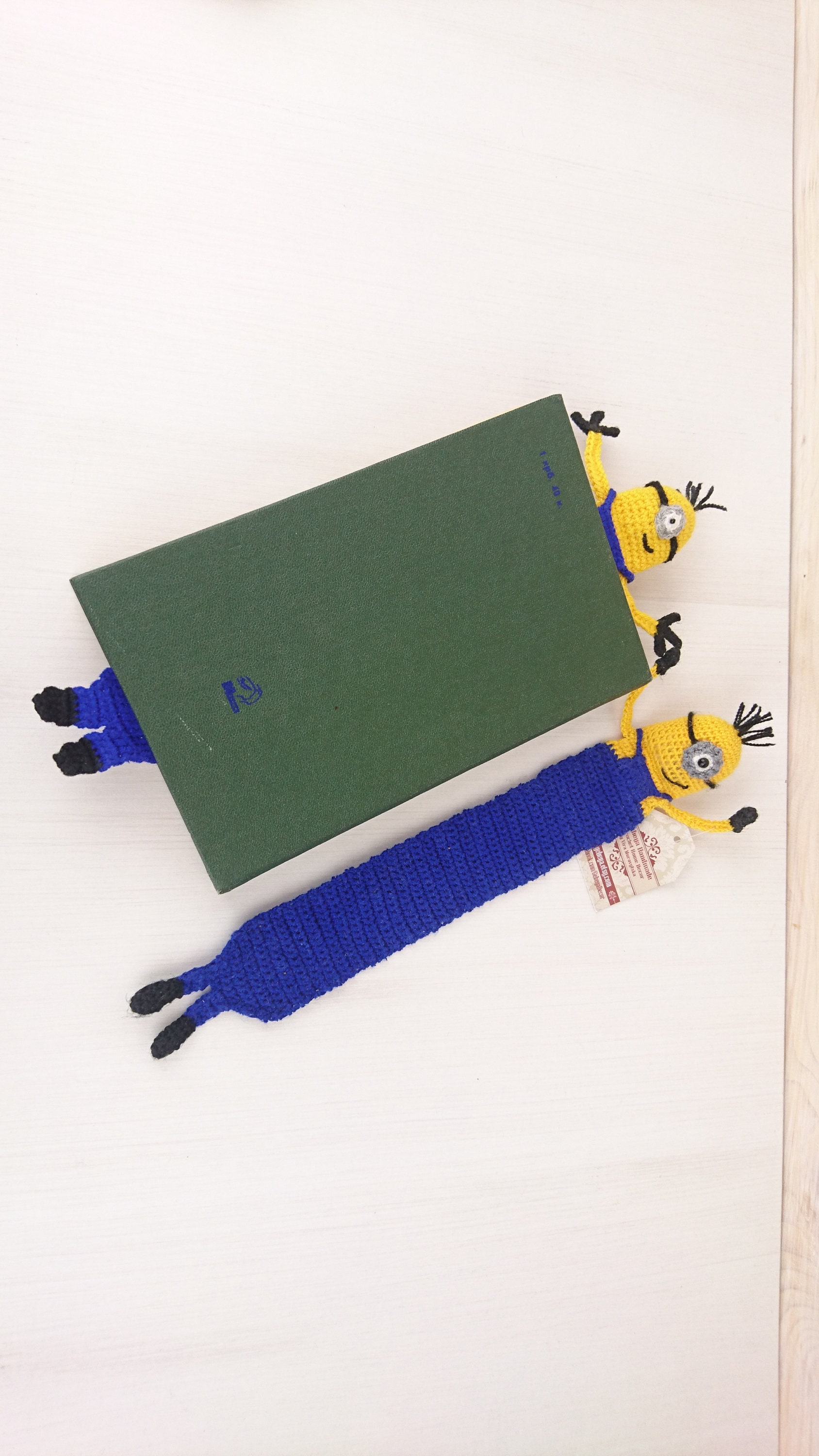 Cartoon Crochet Minion Bookmark: Bookish Gift - Etsy