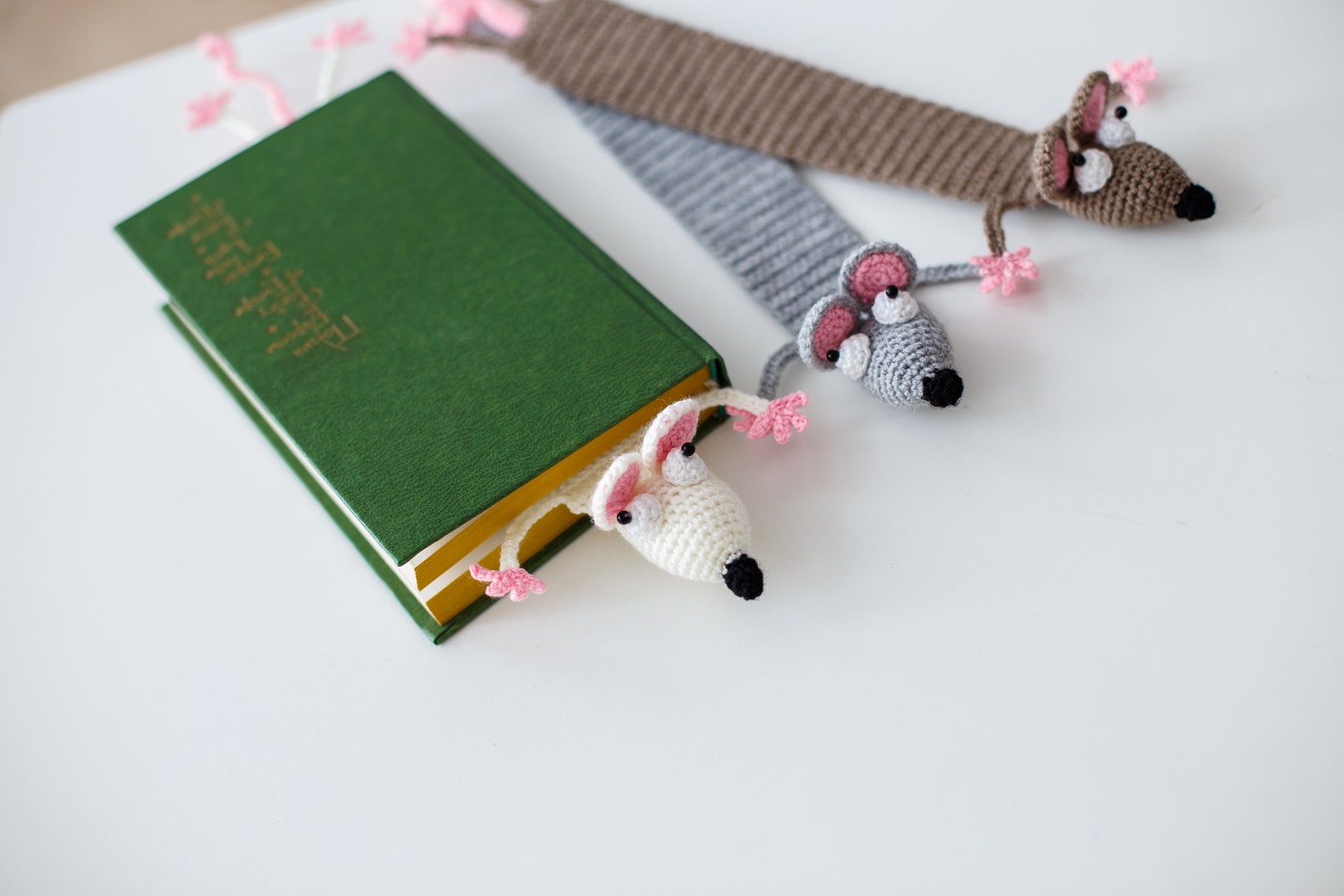 Creative Rat Bookmark Crochet Teacher Gift Stocking Stuffer | Etsy