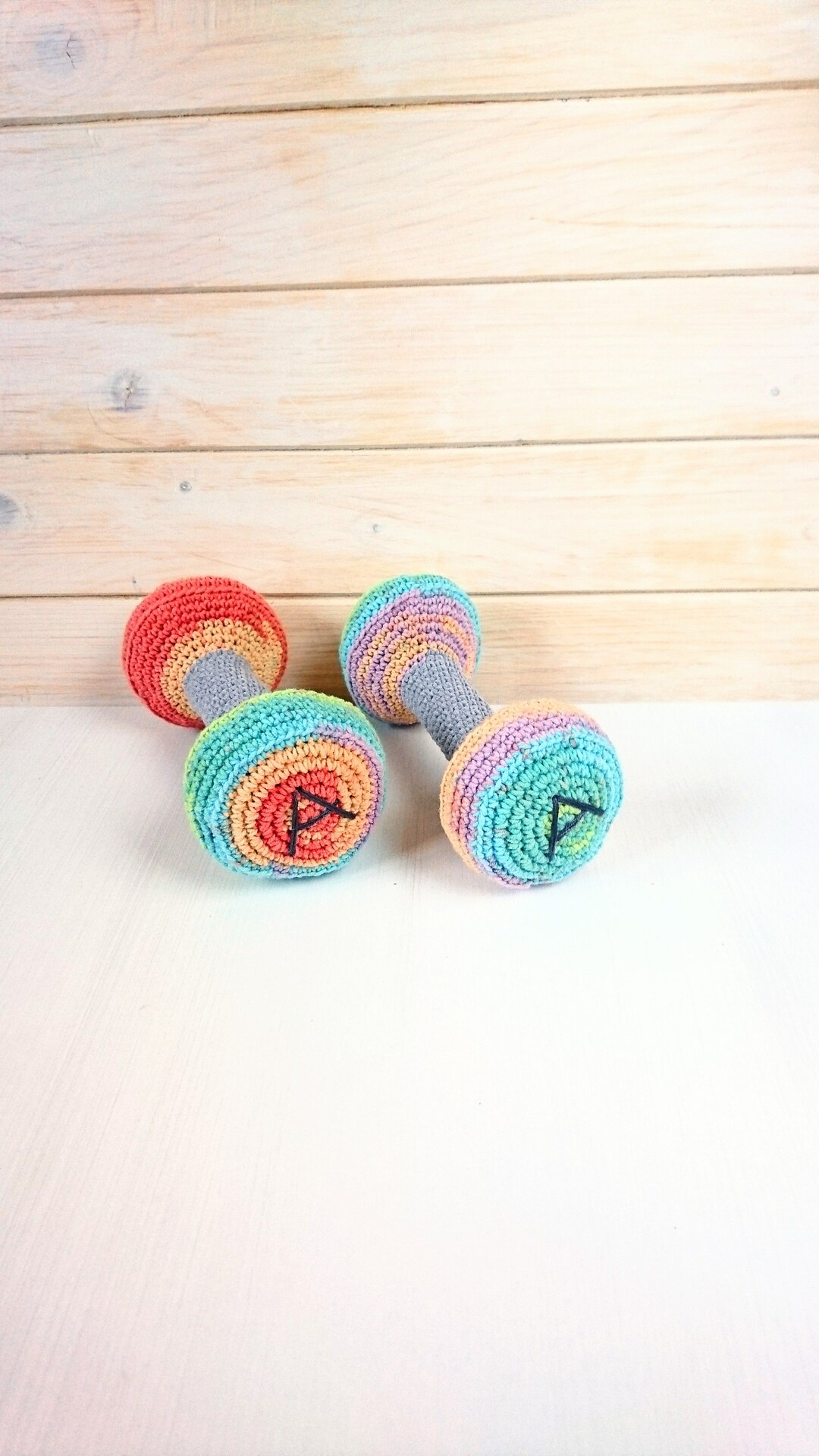 Kids Stuffed Dumbbell Set Gym Equipment. Baby Gym Weight Execise Play ...