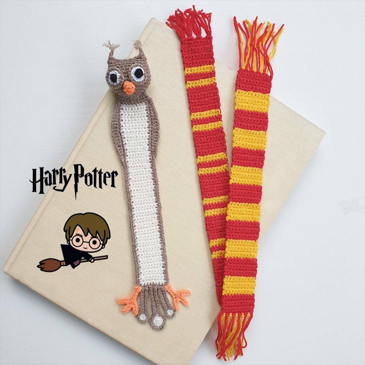 Crochet Owl Bookmark Stuffed Head Cute Marque Page | Etsy