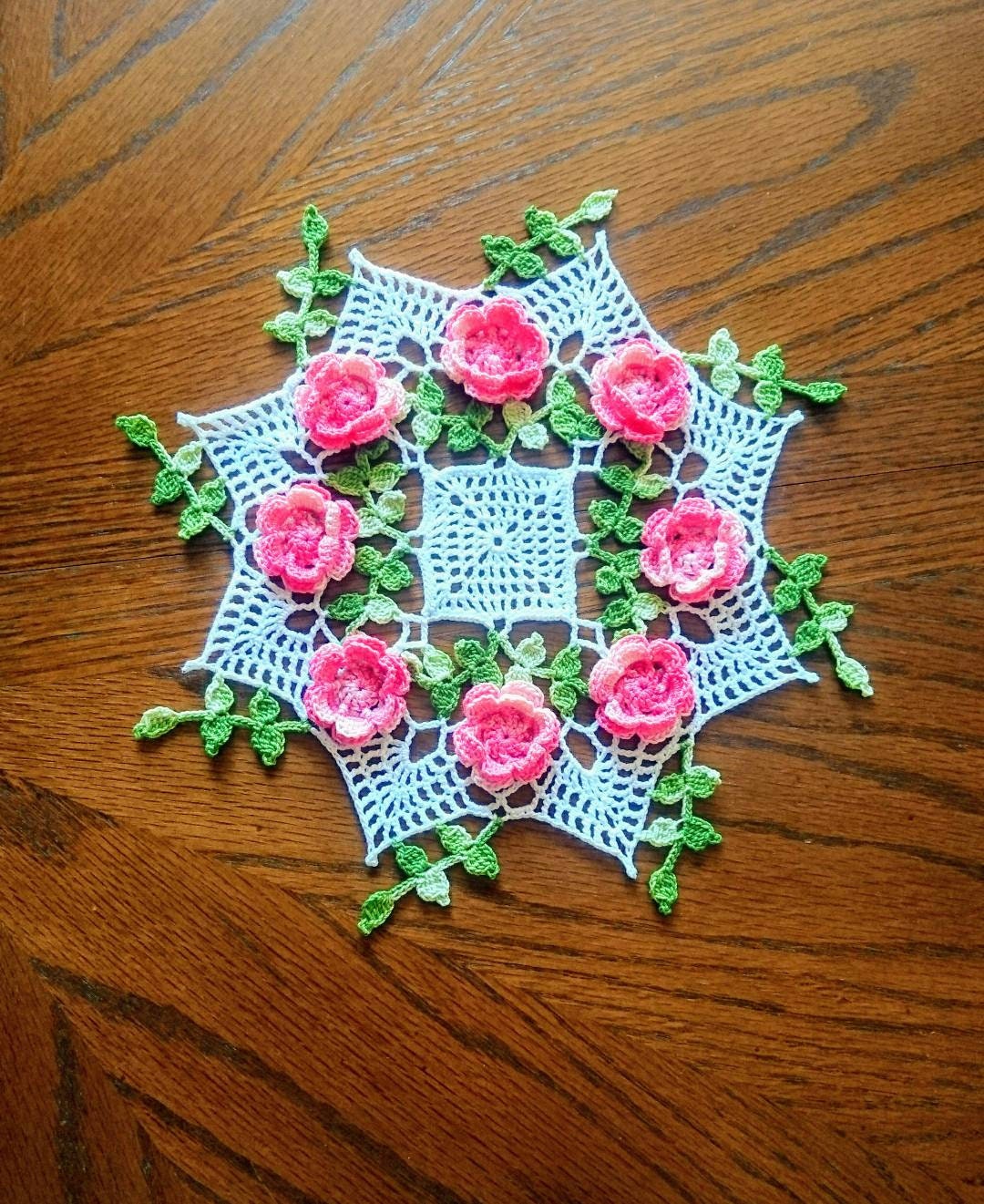 Roses Doily Lace Coffee Geometric Coster in Shabby Cottage - Etsy