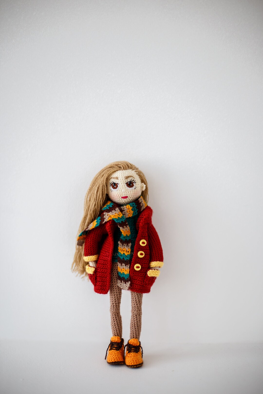 Autumn Fall Stuffed Barbie Doll Dressed Knitted Crochet - Etsy