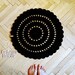 Small Crochet Round Rug Floor Lace Bedside Accent Mini - Etsy