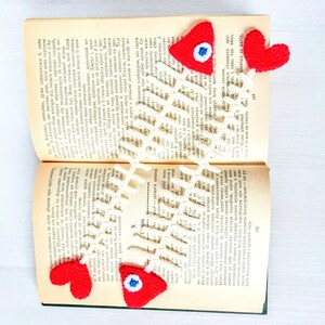 Valentine Crochet Bookmark Fish Bone - Unique Relations Gift for Him ...