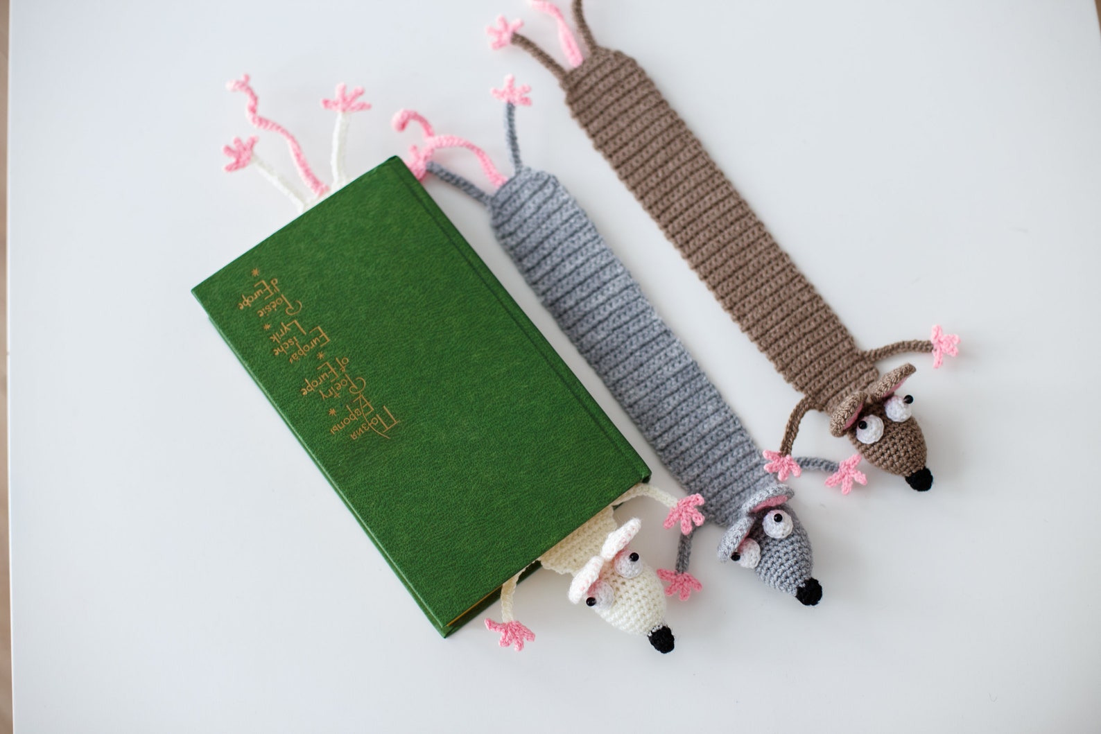 Creative Rat Bookmark Crochet Teacher Gift Stocking Stuffer - Etsy