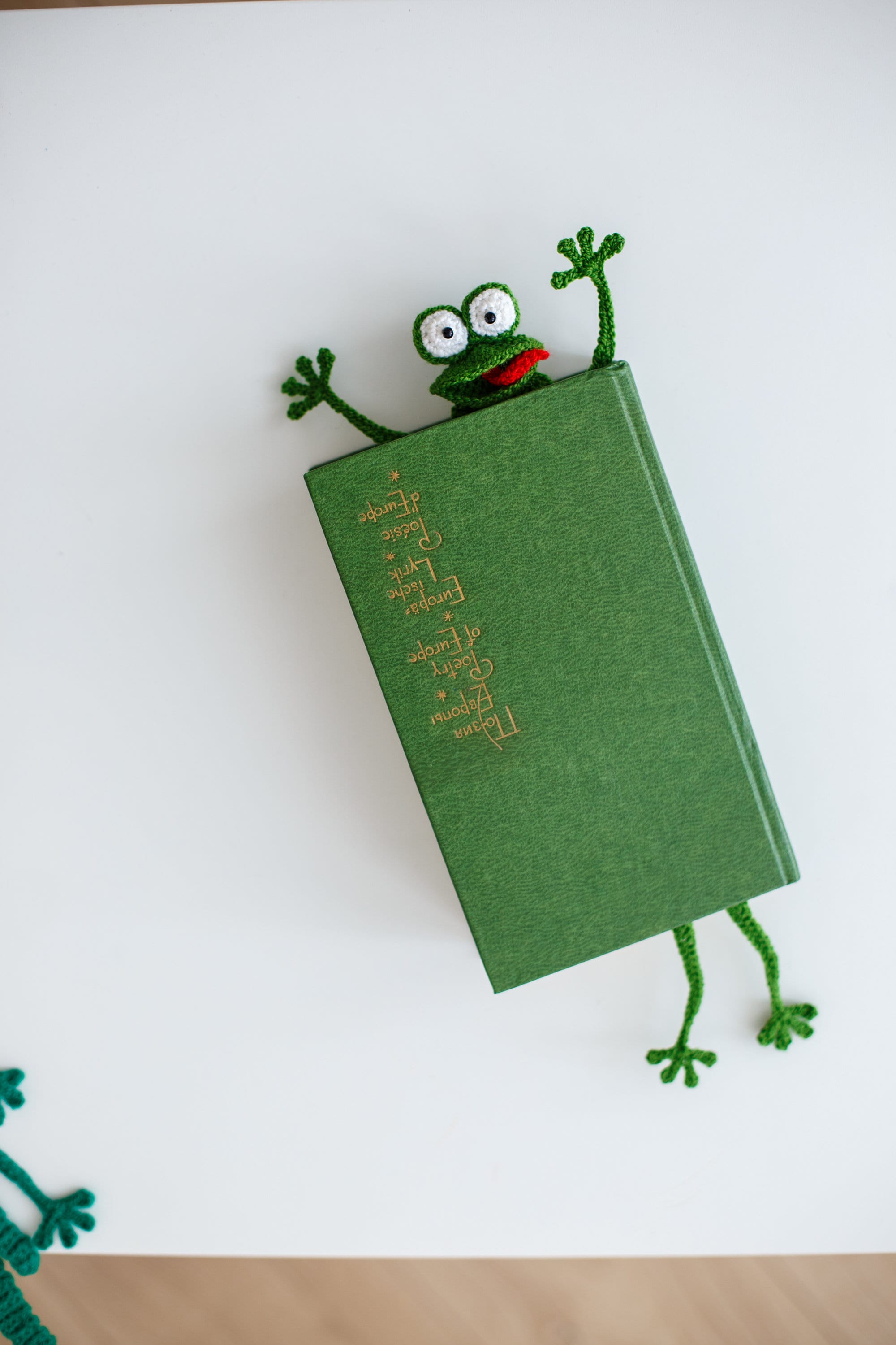 Crochet Bookmark Frog - Unique 3D Kids Reader Gift. Funny & Unique ...