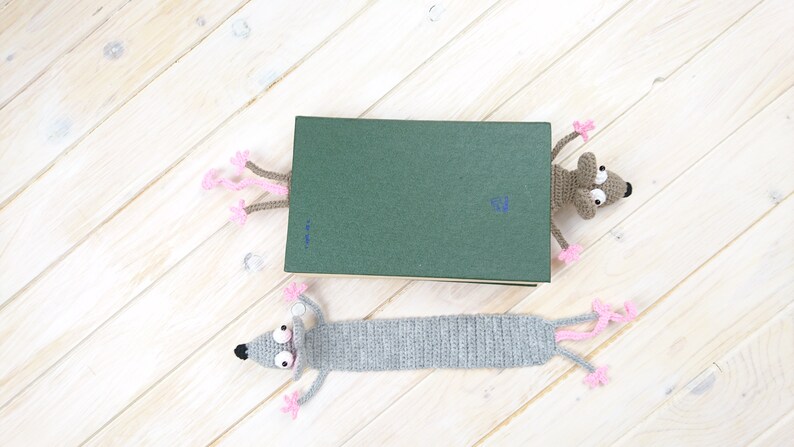 Crochet Mouse Bookmark - Handmade Teacher Gift, Stocking Stuffer - Etsy