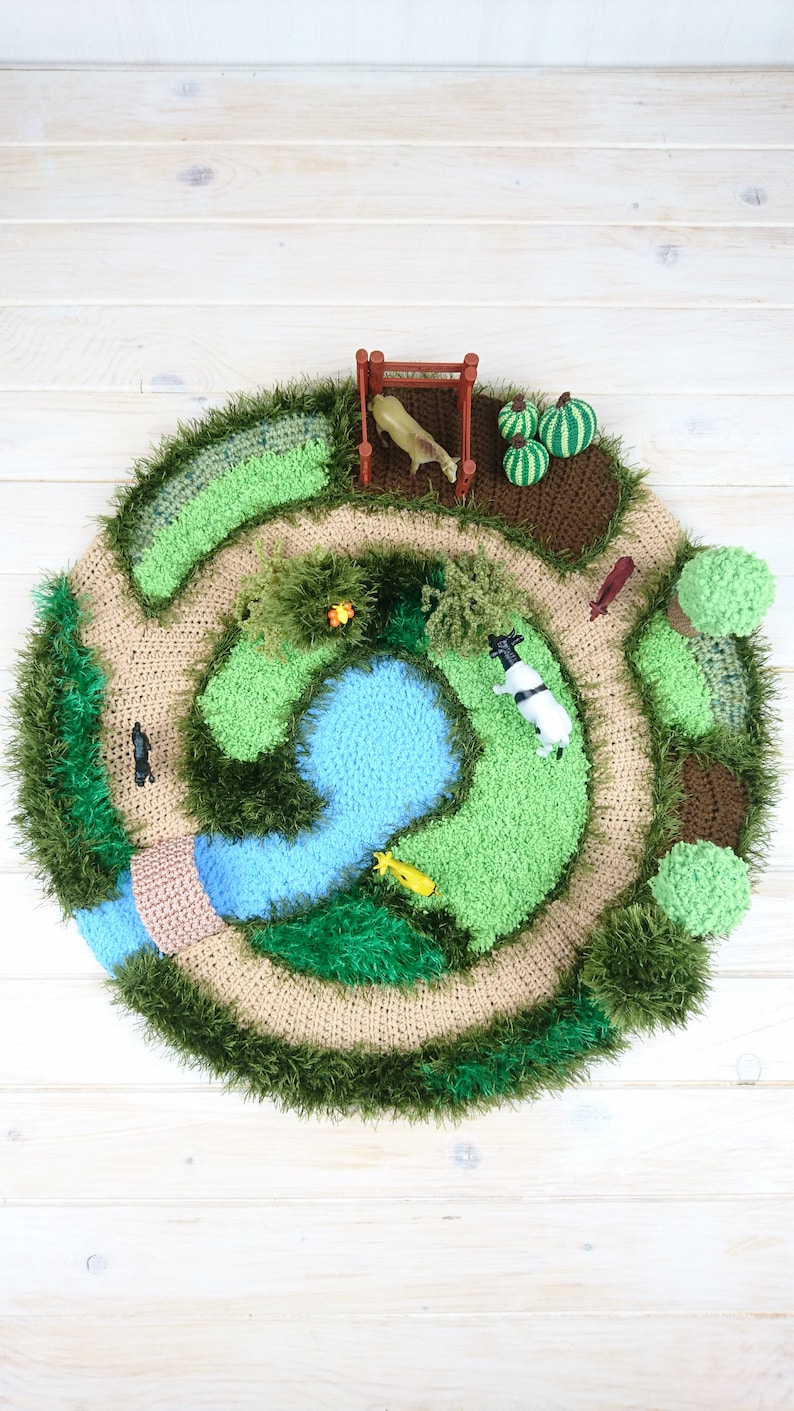 Baby Play Mat - Round Montessori Board. Baby Shower Toddler Sensory ...