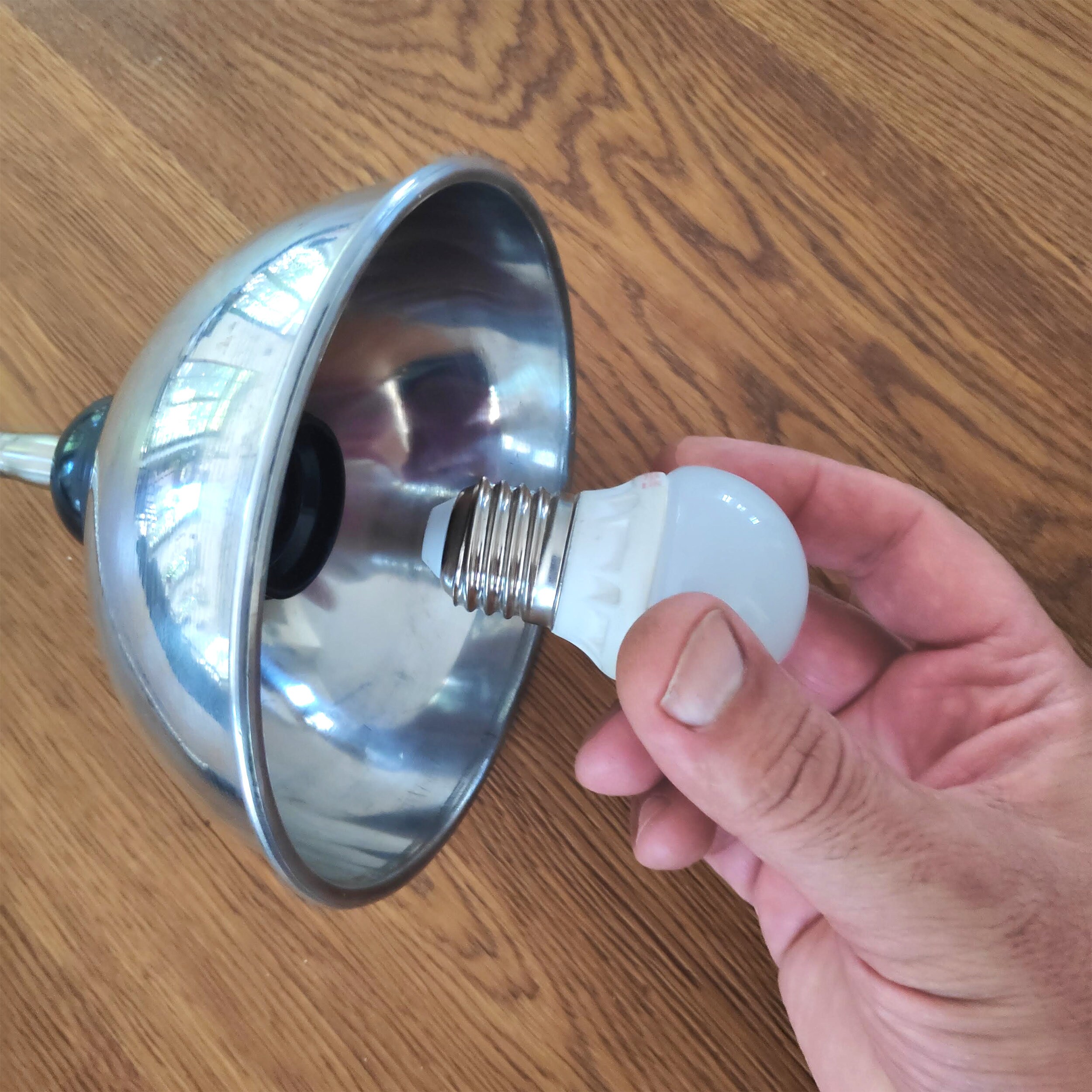 Silver & Black Metal Clamp Lamp. Work and Study Lamp With a | Etsy