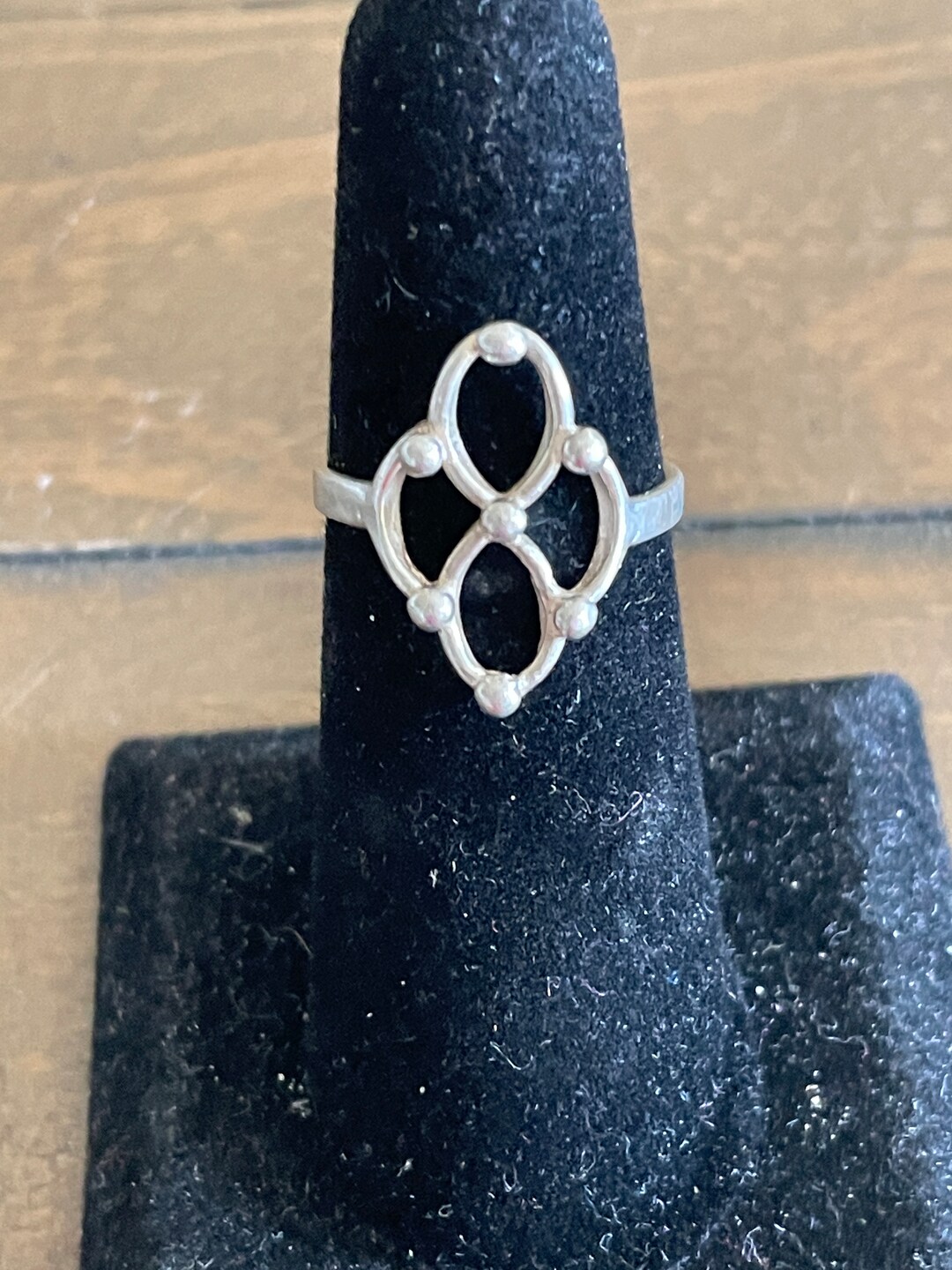 Vintage Sterling Silver Abstract Design Ring Size 6.5 - Etsy