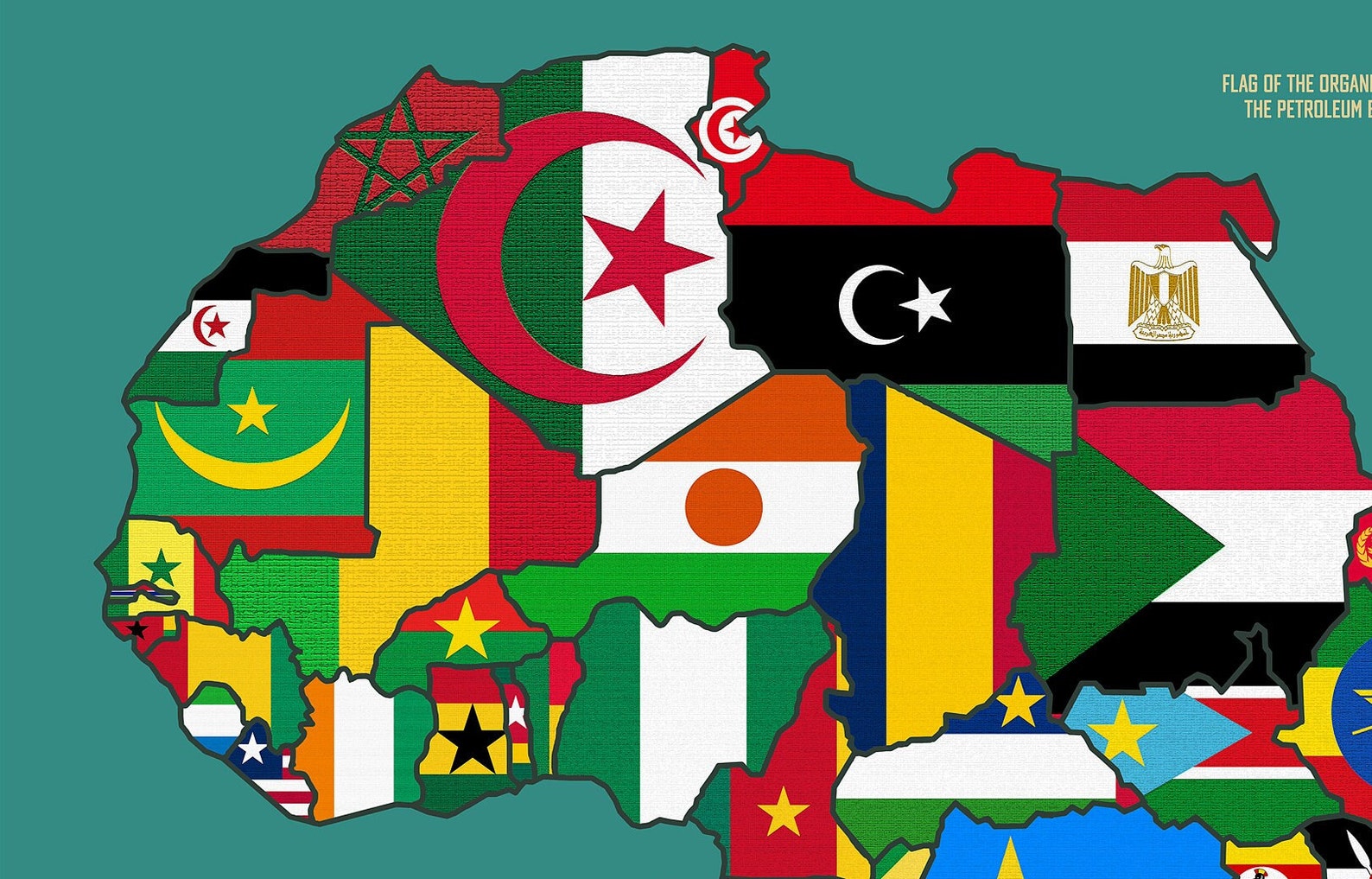 The Flags of Africa - Limited Edition Giclée Print in Various A Sizes ...