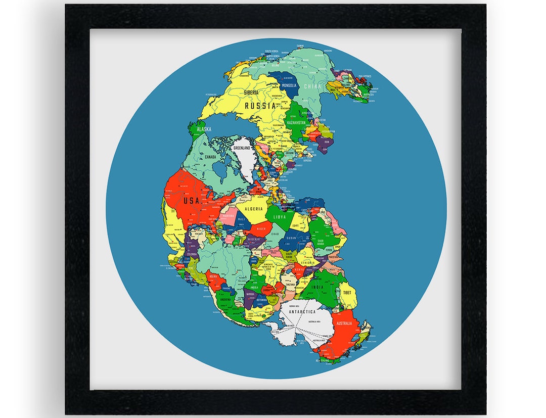 Pangea Map- Limited Edition Giclée Print - Various Sizes - Etsy UK