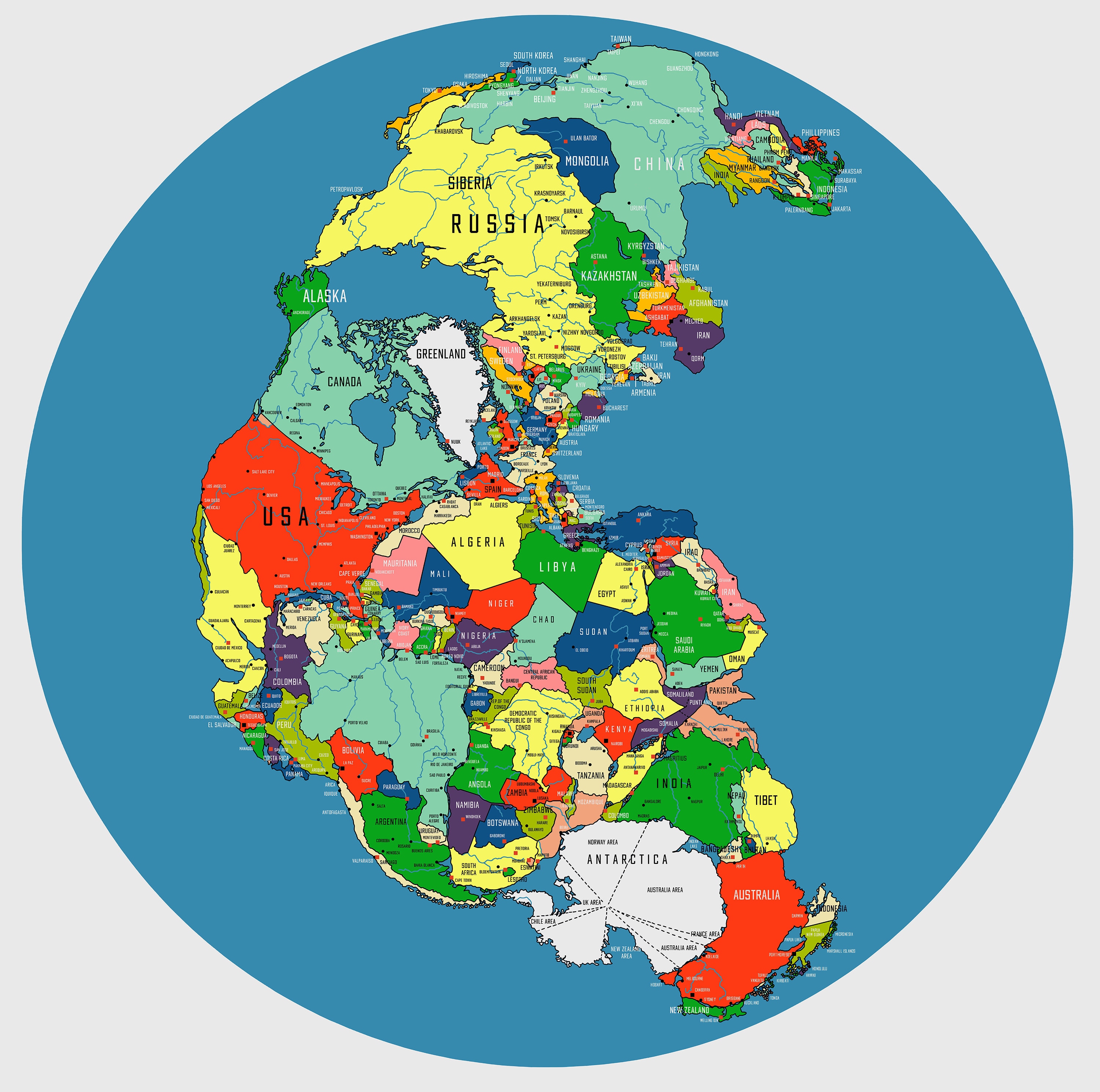 Pangea Map- Limited Edition Giclée Print - Various Sizes - Etsy UK