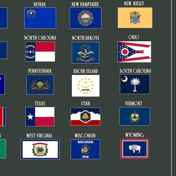 Us State Flags Printable USA Archives KidsPressMagazine.com