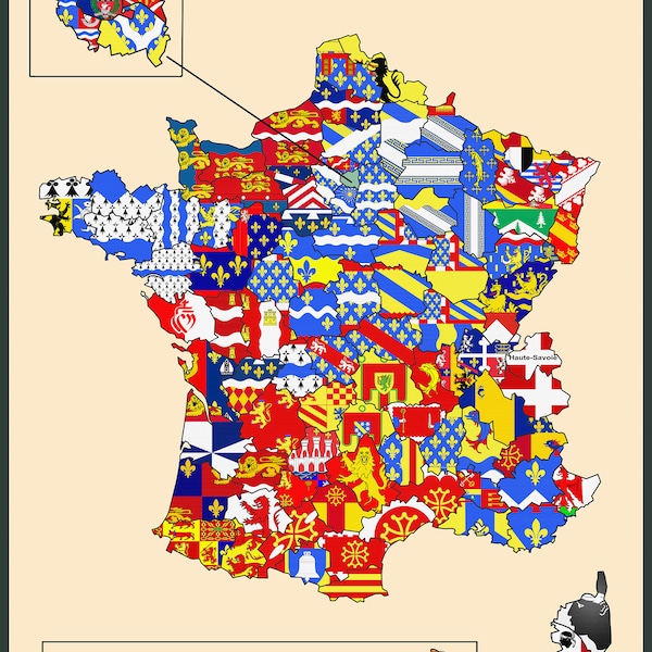 French Department Flag - Etsy