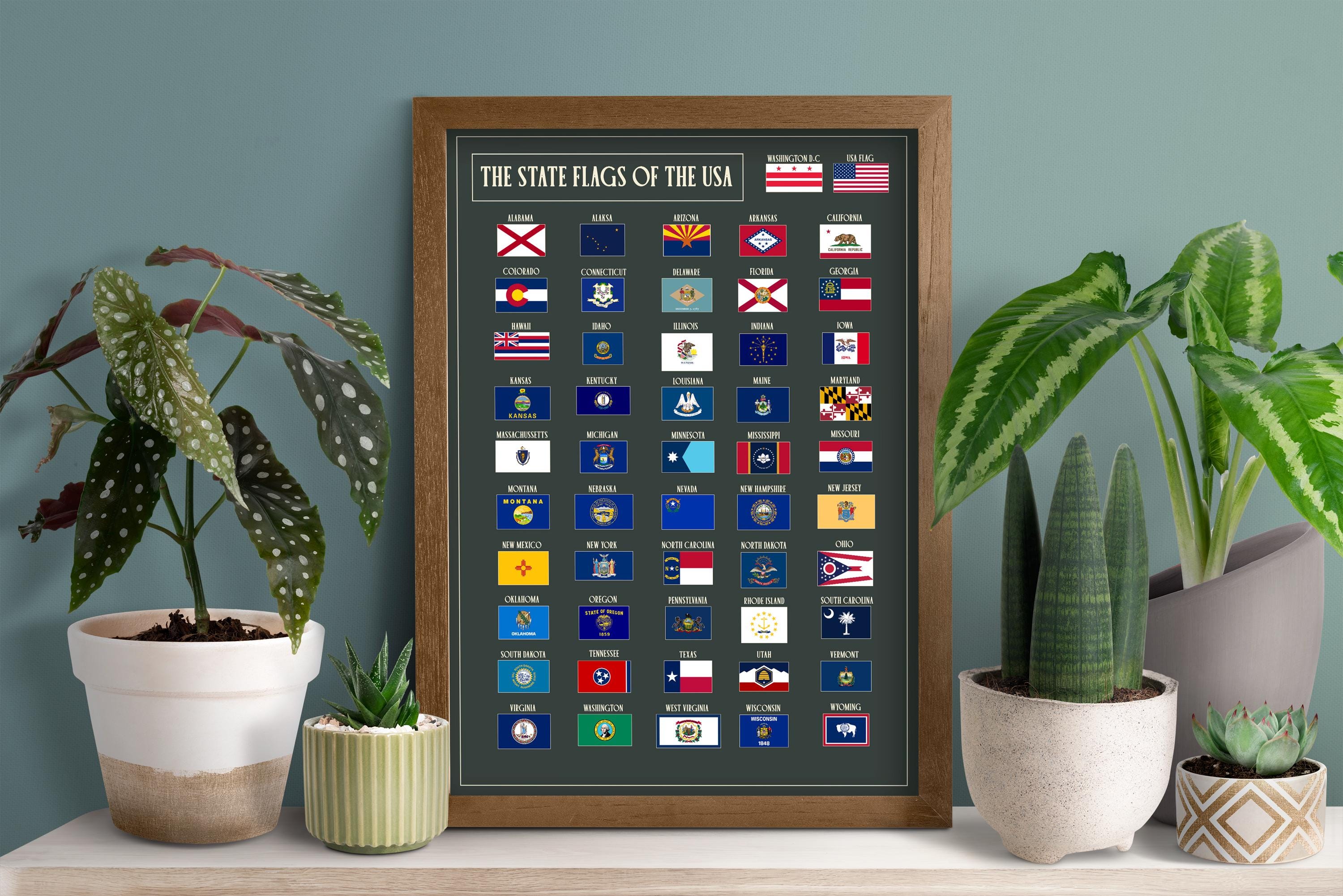 NEW EDITION* USA State Flags - Printable Artwork. Standard File Sizes ...