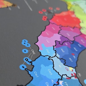 A Linguistic Map of Italy - Giclée Print in Various A Sizes (A1 - A4 ...