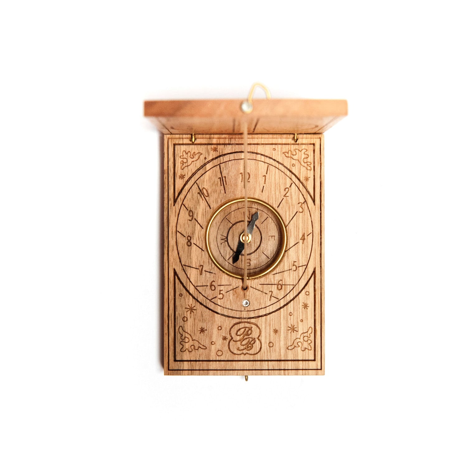 Handmade Travel Sundial With Working Compass / International Version ...