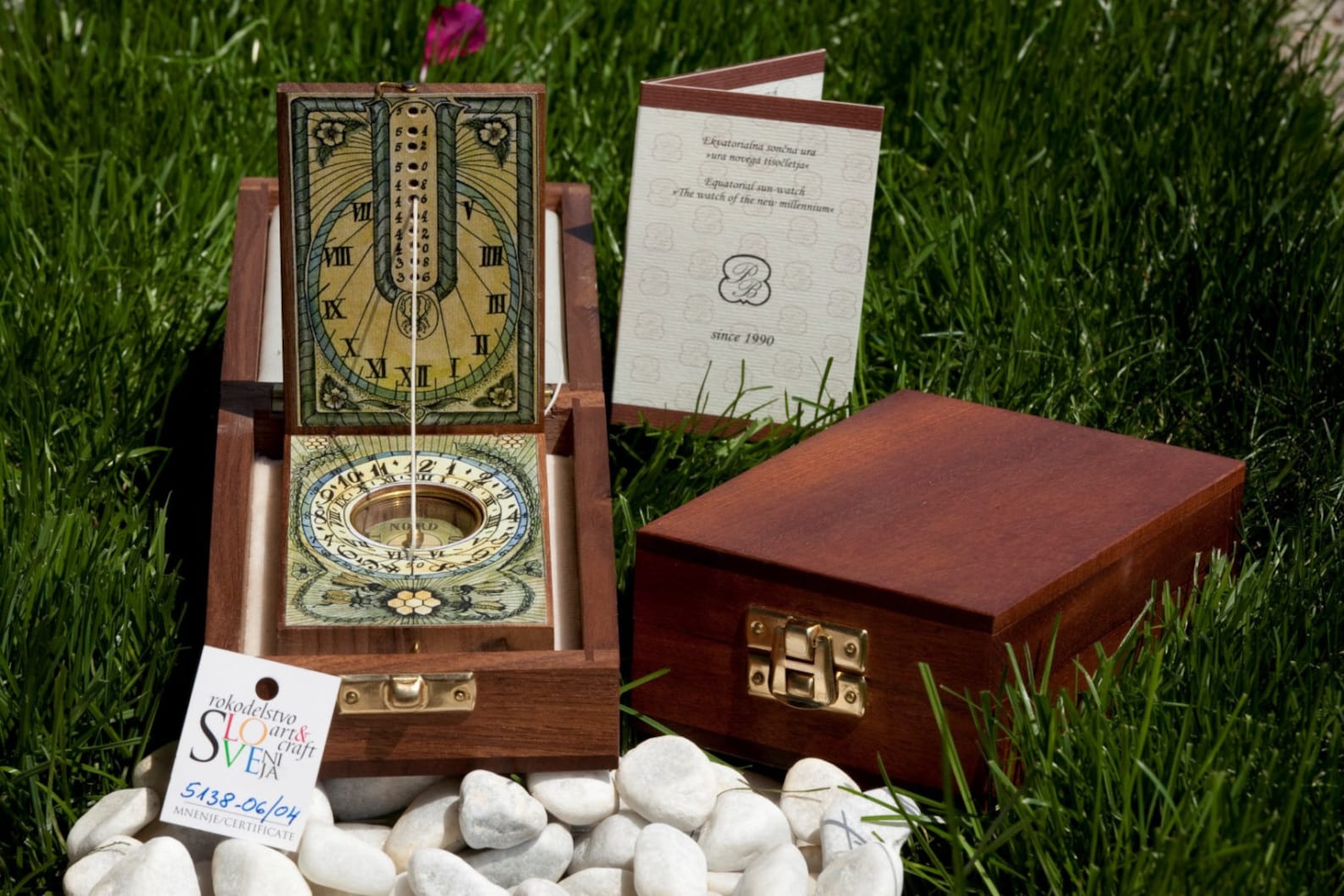 16th Century Replica Travel Working Sundial With Compass / Pocket ...