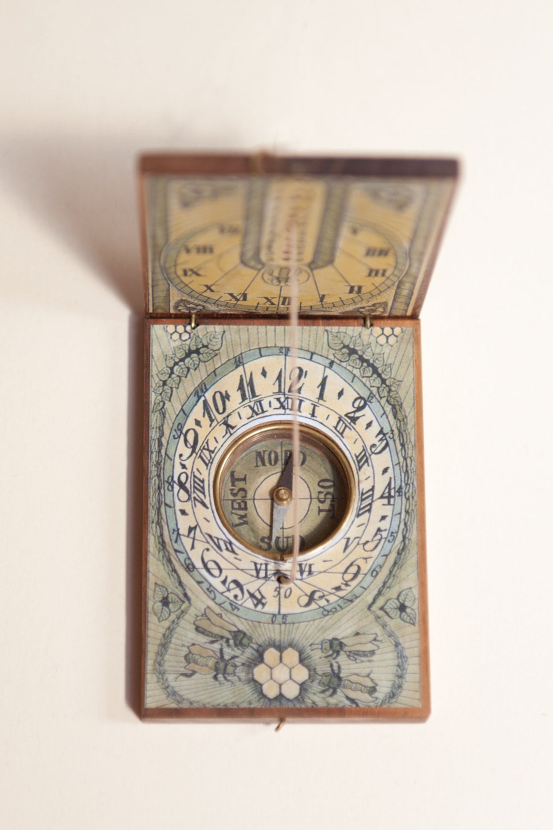 16th Century Replica Travel Working Sundial With Compass / Pocket ...