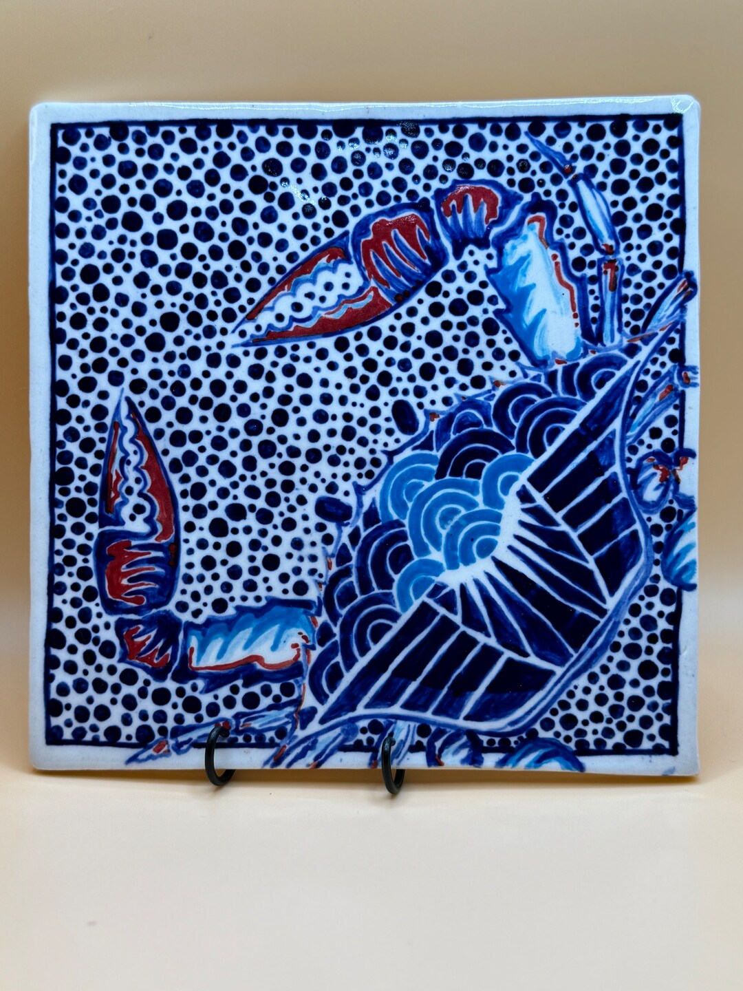 HANDMADE TILE Blue Crab Hand Painted Trivet or Display - Etsy