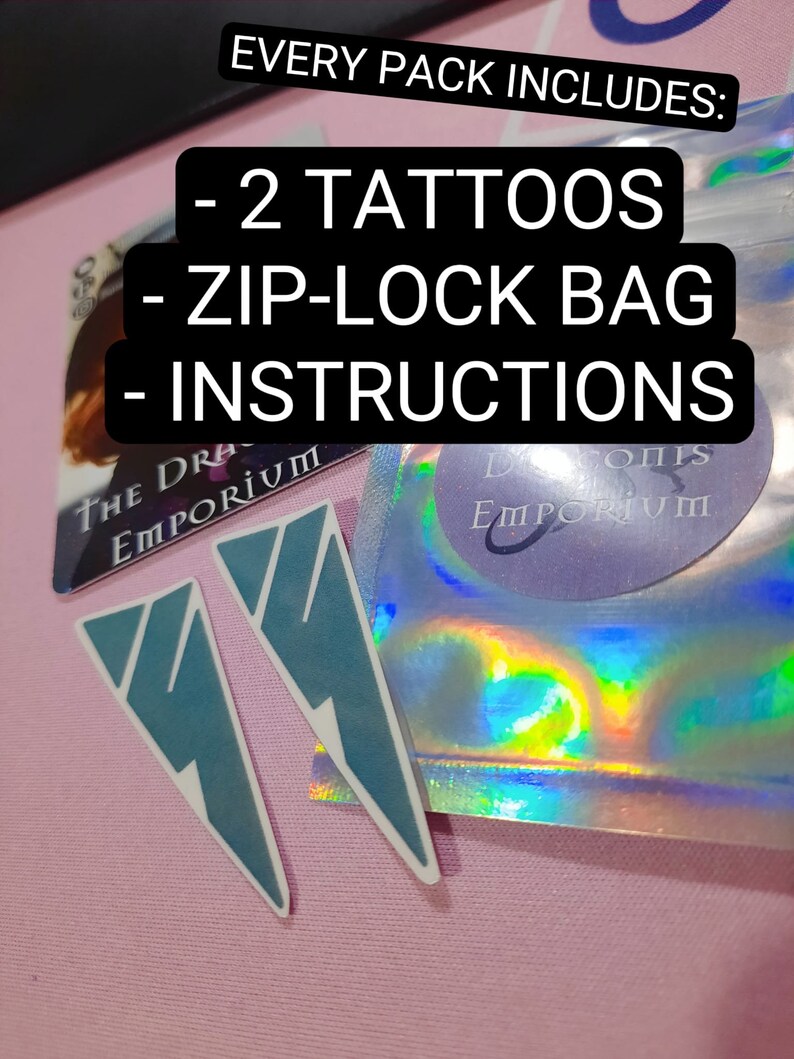 Miriam Tattoo Dragon Age Absolution Cosplay pack 2 Temporary - Etsy