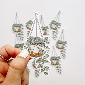 Plant Stickers Hanging Plant Sticker Plants Plant Mom | Etsy