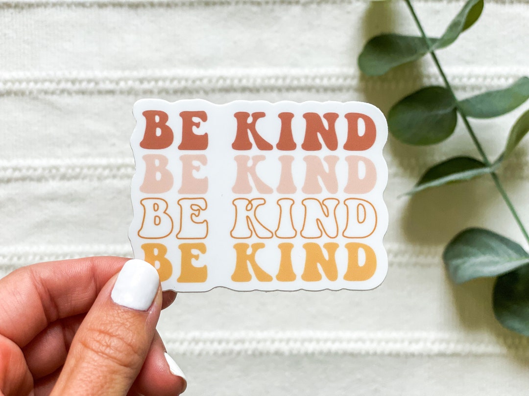 Kindness Stickers | Be Kind Sticker | Pink Stickers | Die Cut Stickers ...
