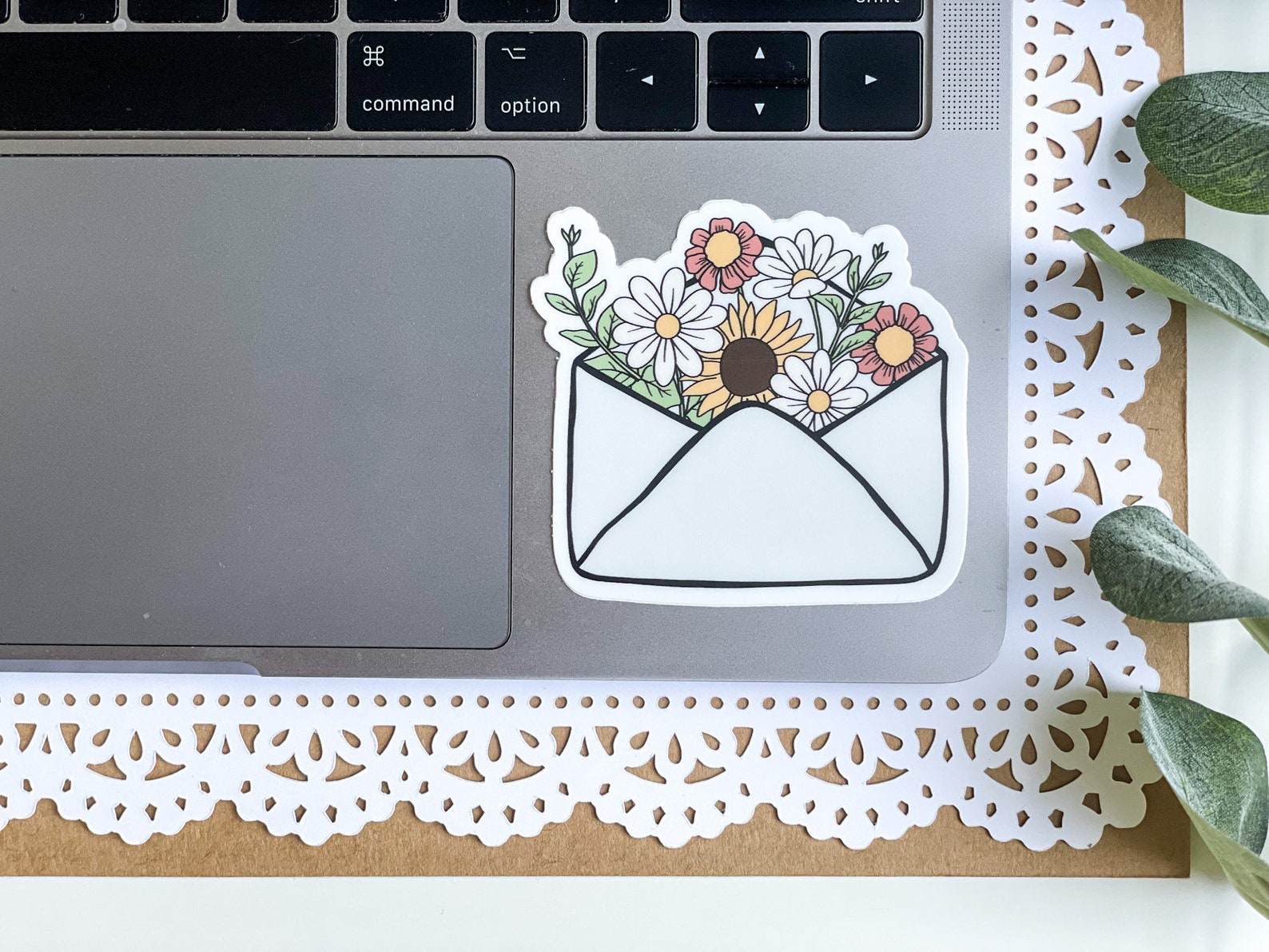 Flower Stickers Envelope of Flower Sticker Illustrated - Etsy