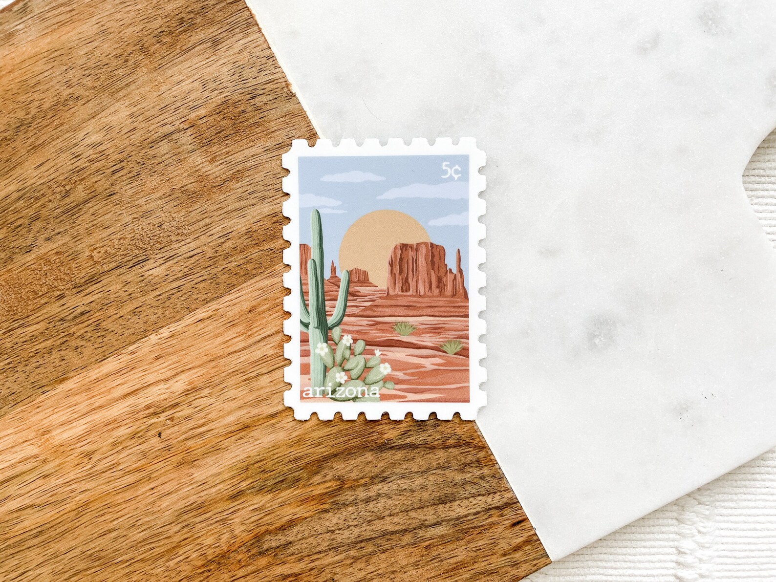 Arizona Postage Stamp Sticker | Arizona Stickers | Vinyl Stickers ...