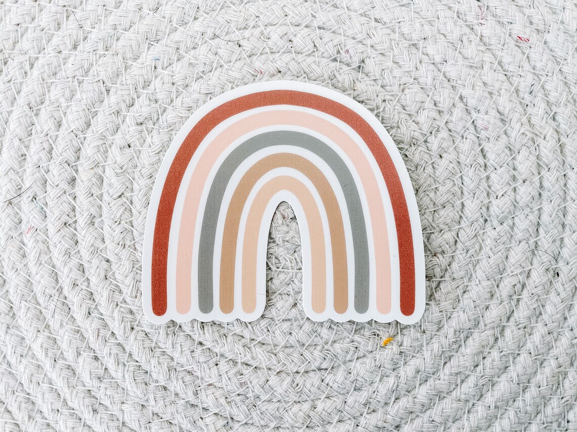 Simple Rainbow Sticker Sticker Shop Rainbow Sticker | Etsy