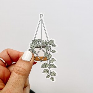 Plant Stickers Hanging Plant Sticker Plants Plant Mom | Etsy