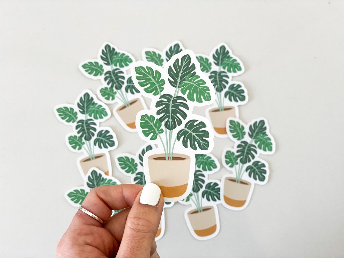 Plant Stickers Die-cut Sticker Plants Plant Mom | Etsy