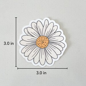 Daisy Flower Stickers Flower Stickers Die-Cut Sticker | Etsy