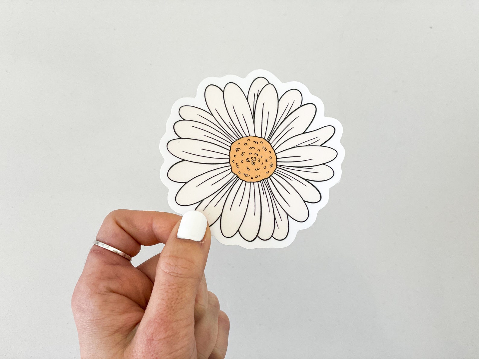 Daisy Flower Stickers Flower Stickers Die-cut Sticker | Etsy