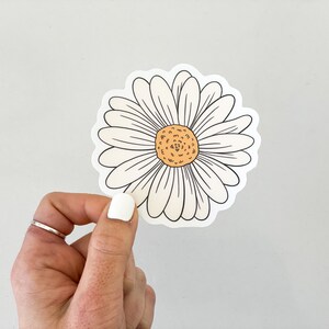 Daisy Flower Stickers Flower Stickers Die-cut Sticker | Etsy
