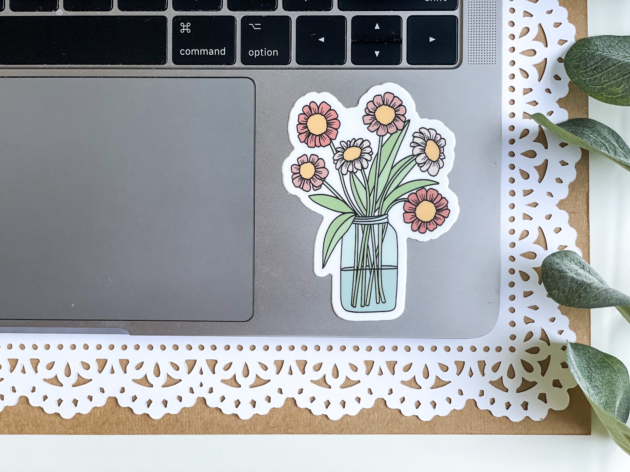 Pink Flower Stickers Pink Flower Bouquet Die Cut Stickers - Etsy