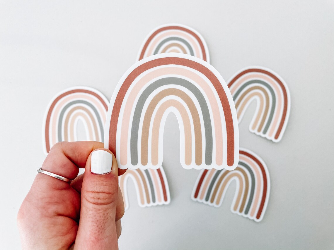 Simple Rainbow Sticker Sticker Shop Rainbow Sticker | Etsy