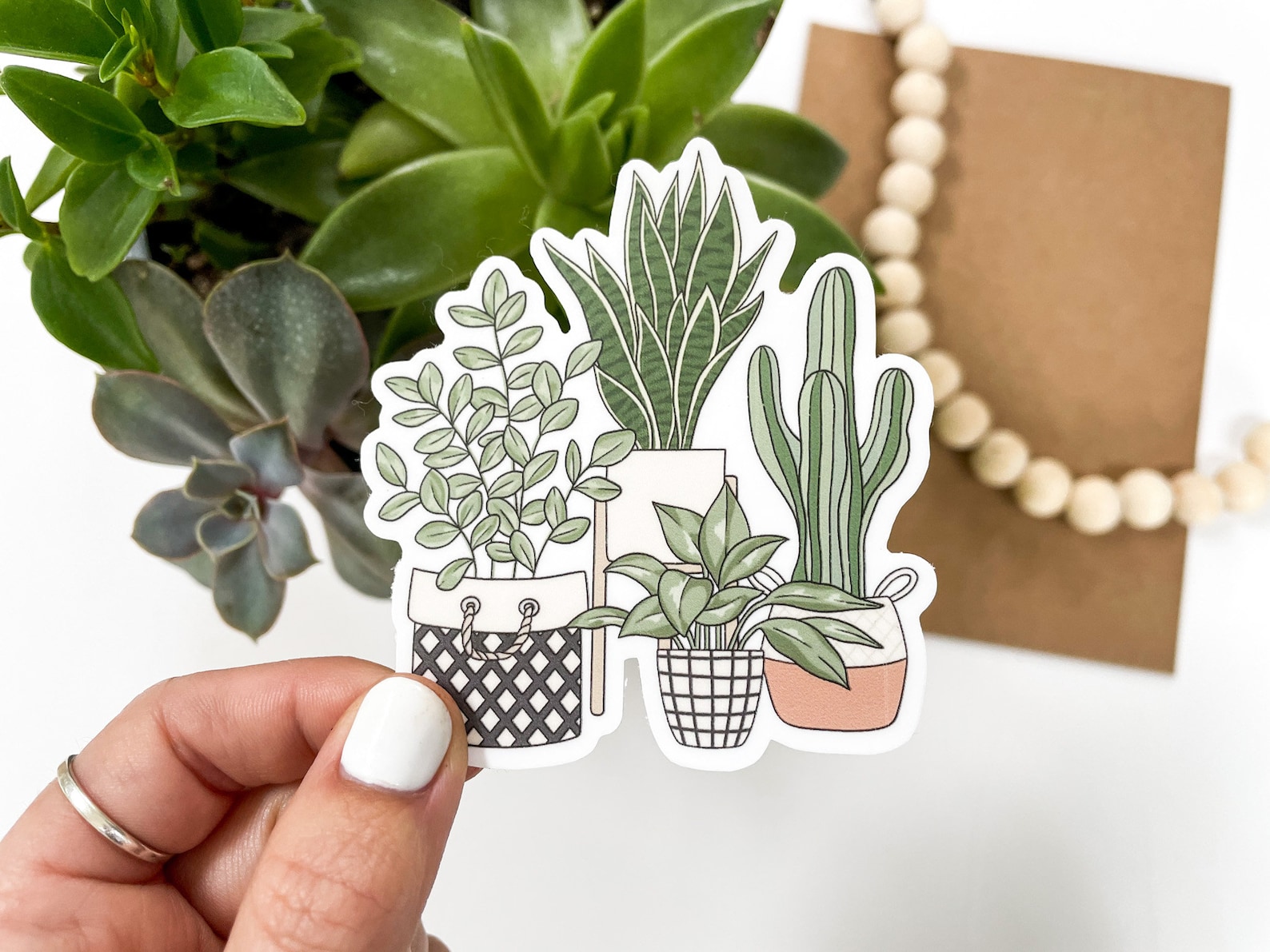 Plant Stickers Plant Mom Gift Sticker Shop Vinyl | Etsy