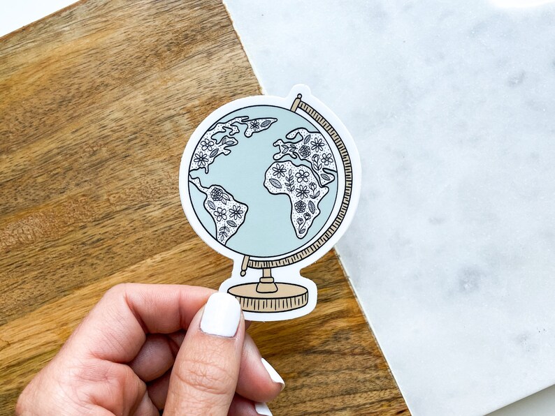 Globe Stickers | Travel Stickers | Aesthetic Stickers | Traveling ...