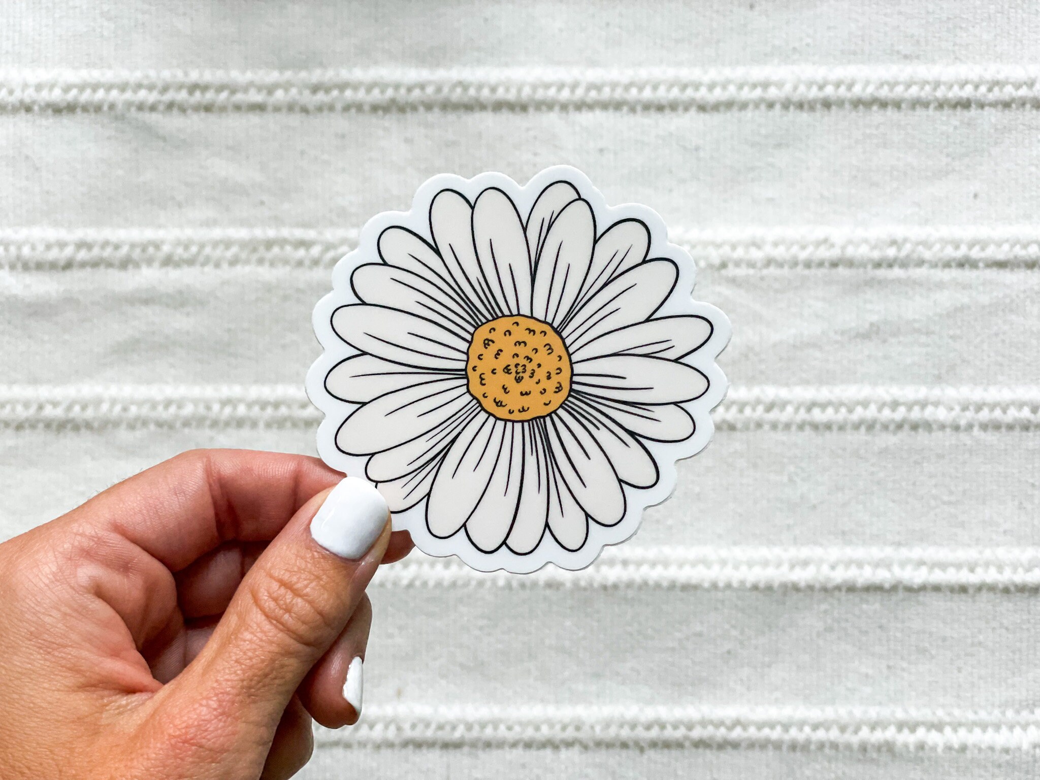 Daisy Flower Stickers Flower Stickers Die-cut Sticker - Etsy