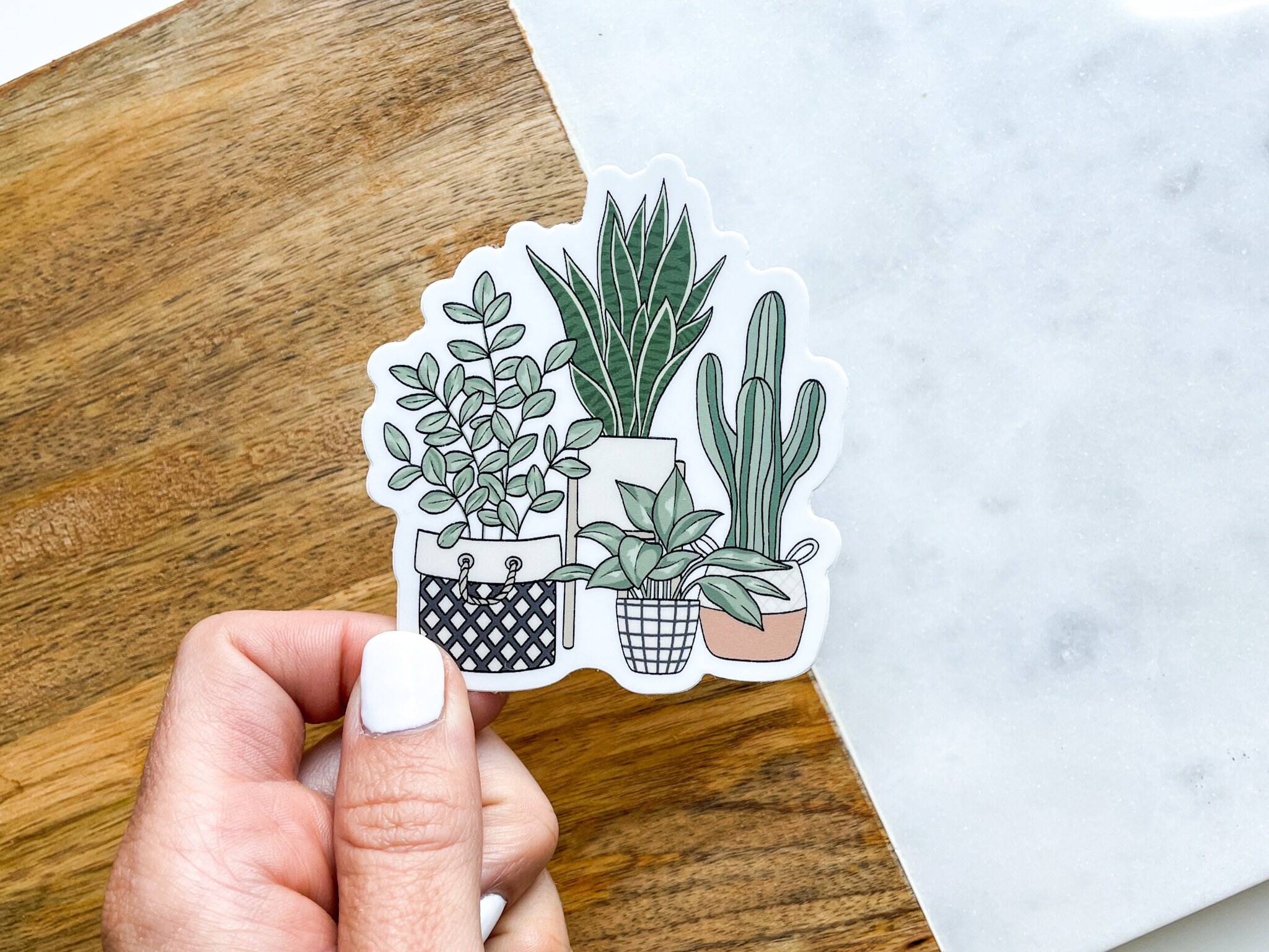 Plant Stickers Plant Mom Gift Sticker Shop Vinyl - Etsy