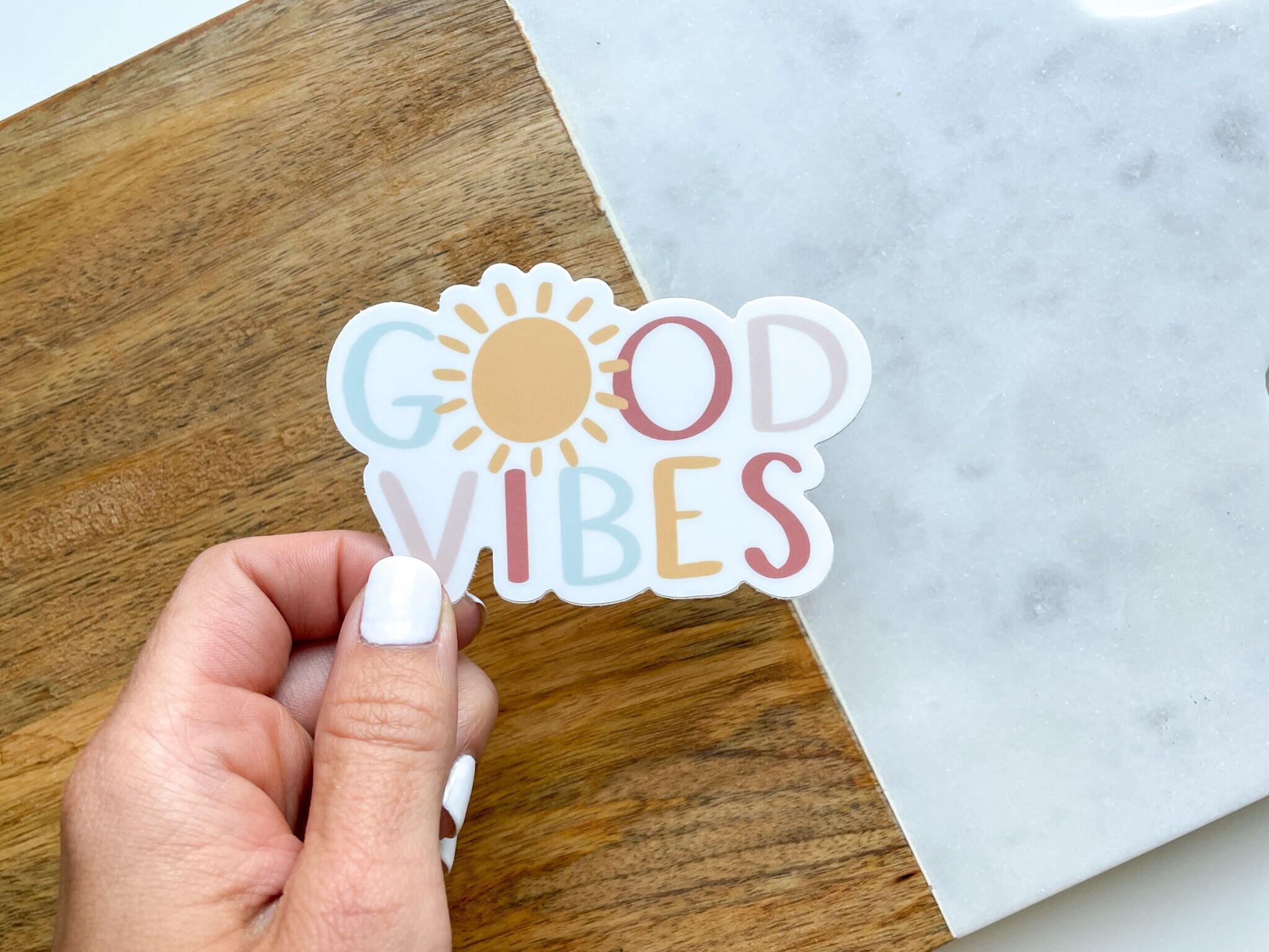Good Vibes Sun Sticker Hydro Flask Sticker Gift for Her - Etsy