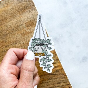 Plant Stickers | Hanging Plant Sticker | Plants | Plant Mom | Sticker ...