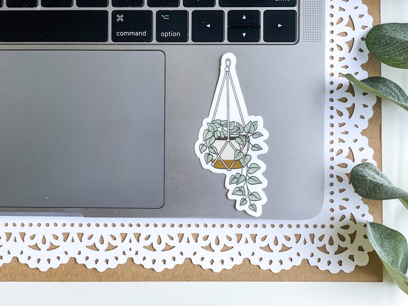 Plant Stickers Hanging Plant Sticker Plants Plant Mom - Etsy