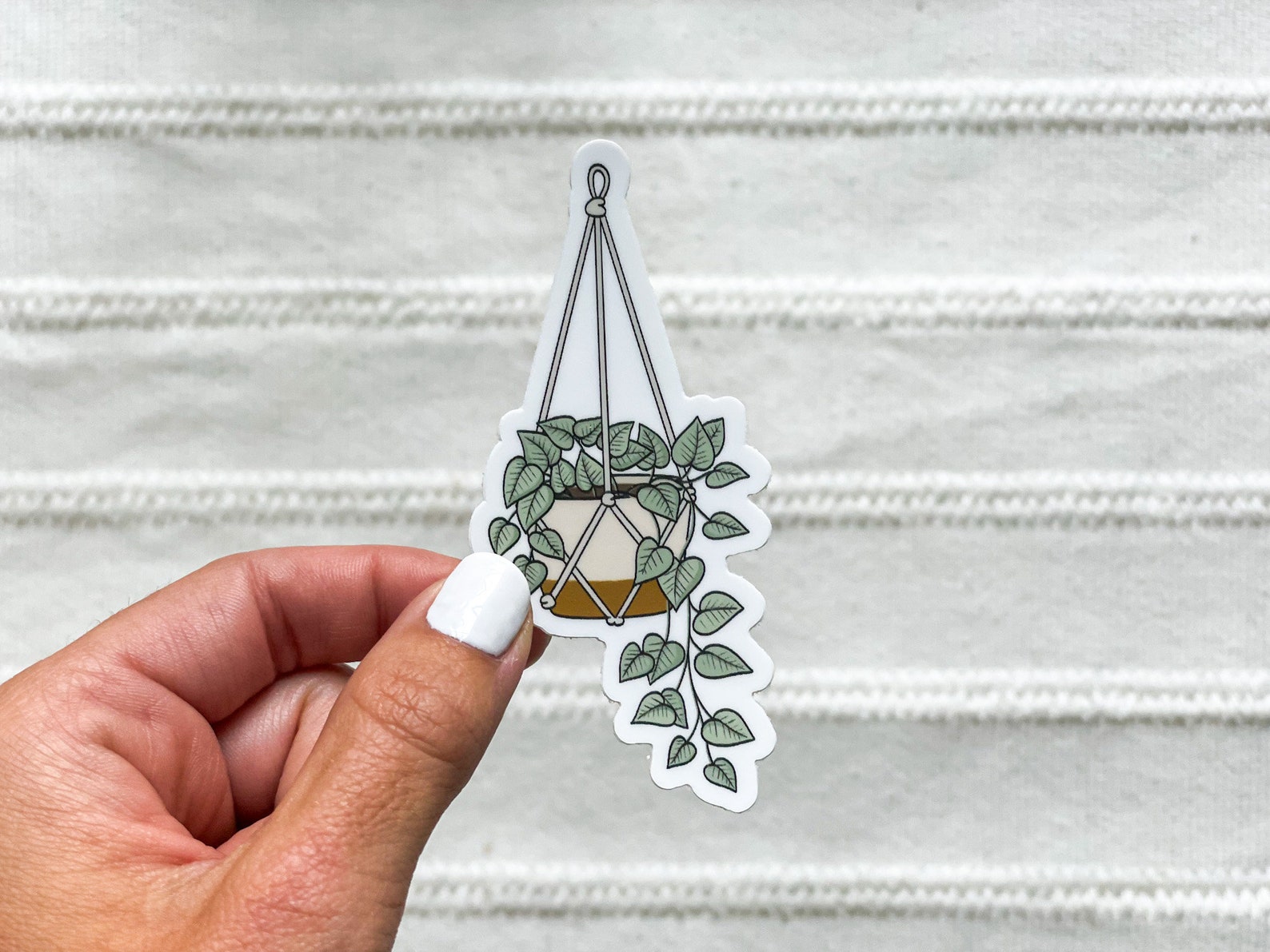 Plant Stickers Hanging Plant Sticker Plants Plant Mom - Etsy