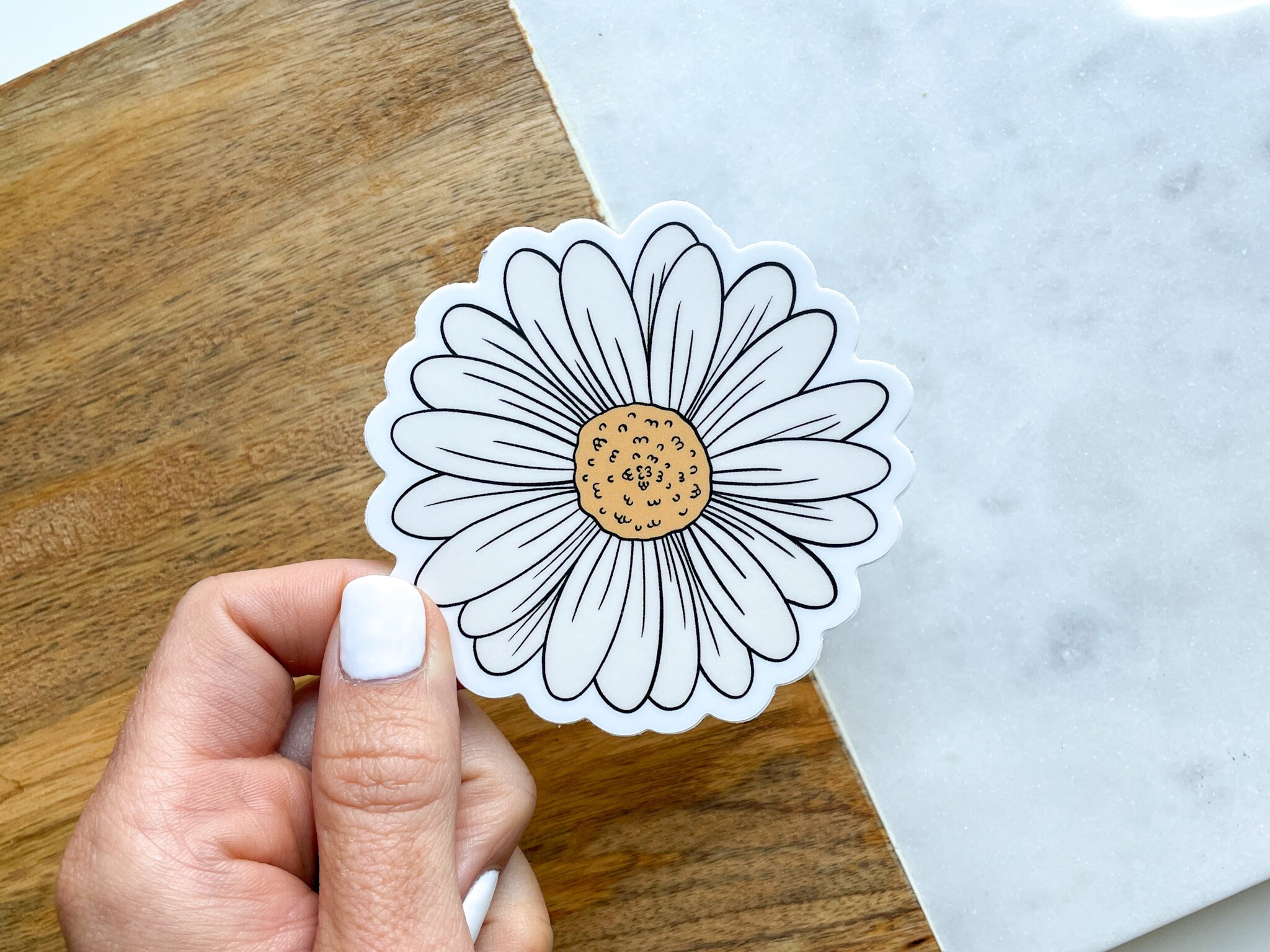 Daisy Flower Stickers Flower Stickers Die-cut Sticker - Etsy