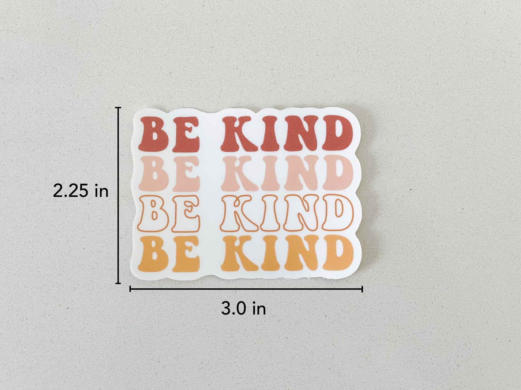Kindness Stickers Be Kind Sticker Pink Stickers Die Cut | Etsy
