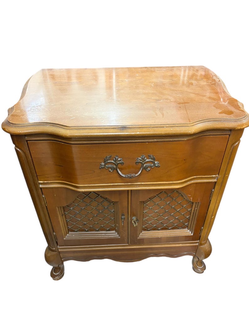 Bassett Versailles French Provincial Bedroom Set | 4 Piece Cherry Wood ...